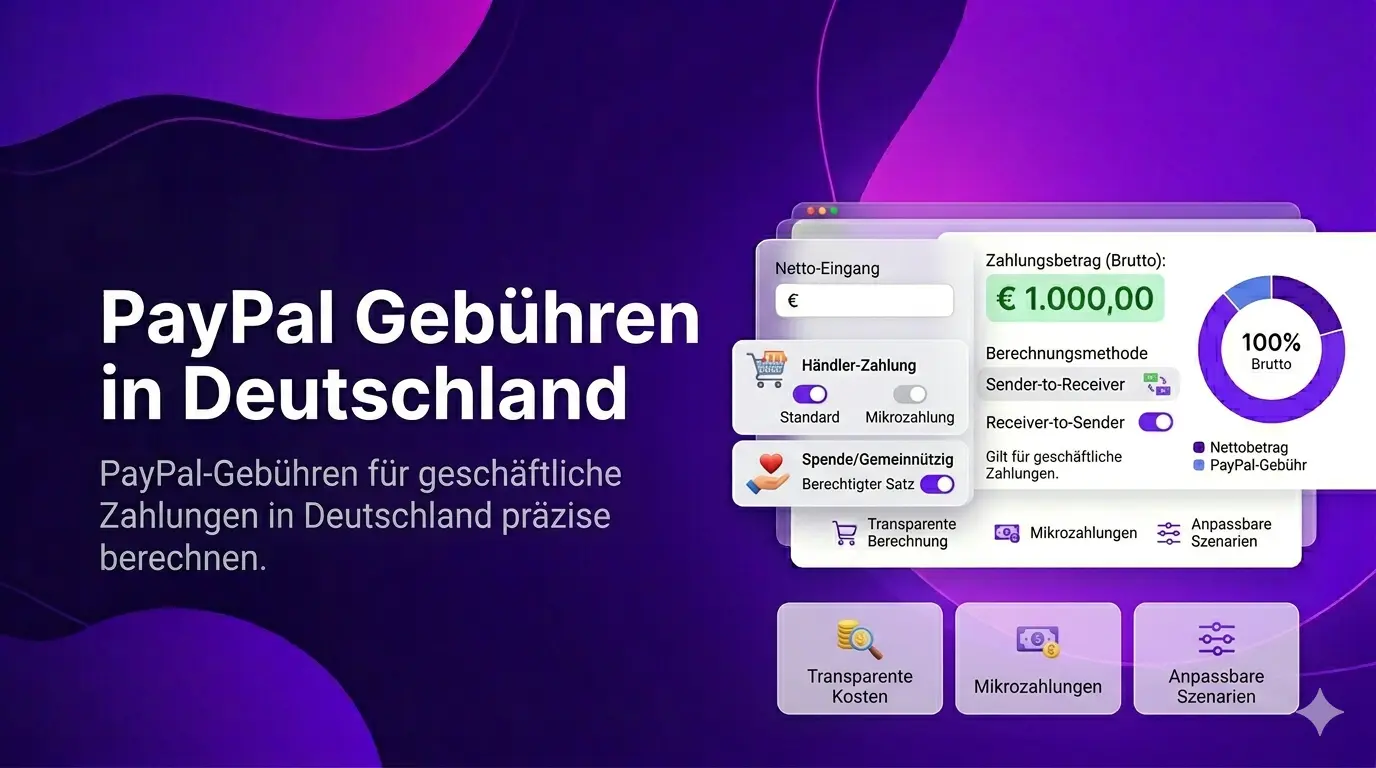 PayPal Gebühren Deutschland 2026 – Alle Zahlungsarten im Überblick